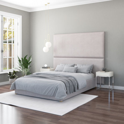 Aspire 90cm x 210cm Large Upholstered Headboard Wall Panel, Kimiyo ...
