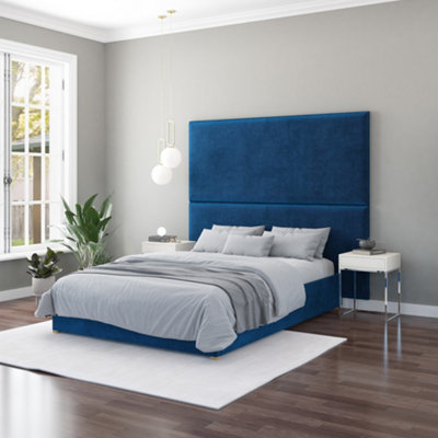 Aspire 90cm x 210cm Large Upholstered Headboard Wall Panel, Plush ...
