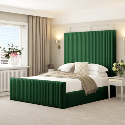 Aspire Bed Frame with 70" Headboard - Single (Green)