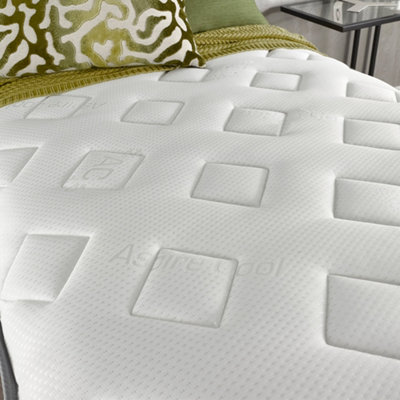 Aspire Cool Touch Diamond Memory Foam & Bonnell Spring Hybrid Mattress ...