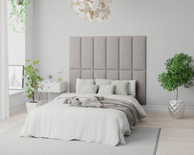 Aspire EasyMount Wall Mounted Upholstered Panels, Modular DIY Headboard ...