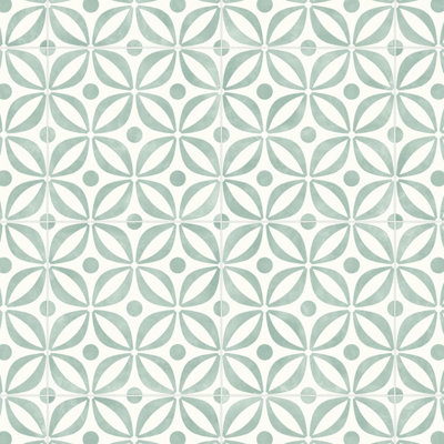 Aspire Emilia Tile Vinyl by Remland (Emilia 523, 8m x 2m) | DIY at B&Q