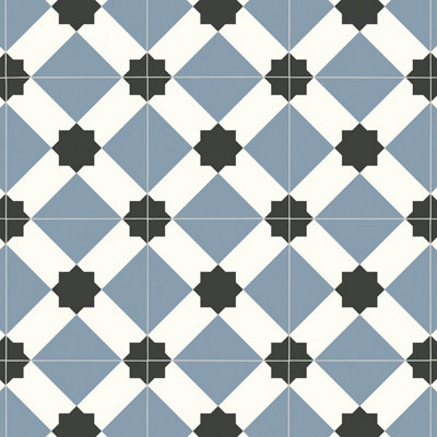 Aspire Estrella Tile Vinyl by Remland (Estrella 576, 7m x 2m)