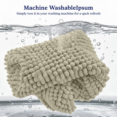 Aspire Homeware Quick Dry Chenille Bathmat Soft Water Absorbent Shower ...