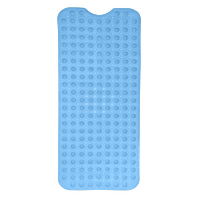 Aspire Homeware Sky Blue Shower Bath Mat Non-Slip Suction Cups Grip ...