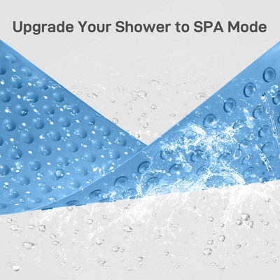 Aspire Homeware Sky Blue Shower Bath Mat Non-Slip Suction Cups Grip ...