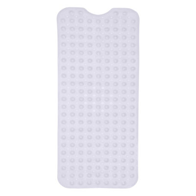 Aspire Homeware Transparent Shower Bath Mat Non-Slip Suction Cups Grip ...