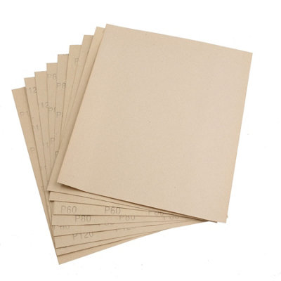 Assorted Grit Sandpaper Sheets 40 grit to 150 Mixed Grit Abrasive ...