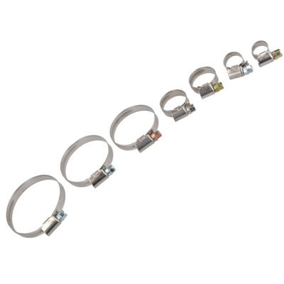 Assorted Jubilee Hose Pipe Clamps Clips For Air Water Fuel Gas 8mm ...
