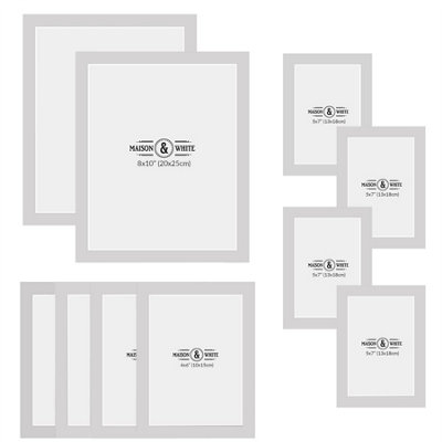Assorted Photo Frames - Set of 10 White