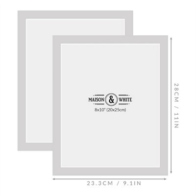 Assorted Photo Frames - Set of 10 White