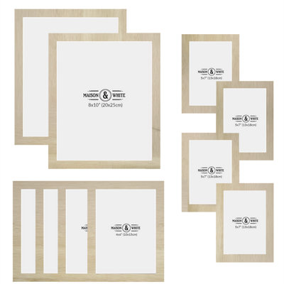 Assorted Photo Frames - Set of 10 Wooden