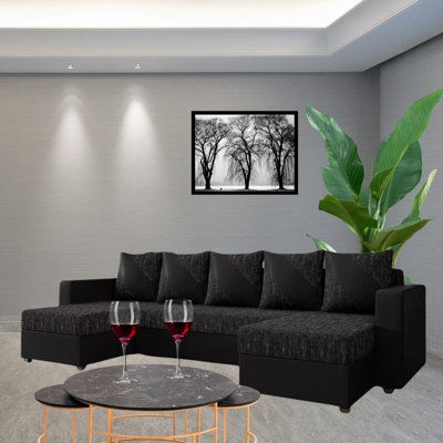ASTANA U Shaped Corner Sofa Bed Storage Compartment Pull Out Sleep ...