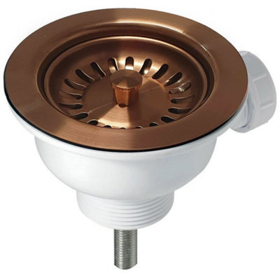 Astini 90mm Basket Strainer Waste with Overflow, 1 1/2 inch BSP Outlet ...