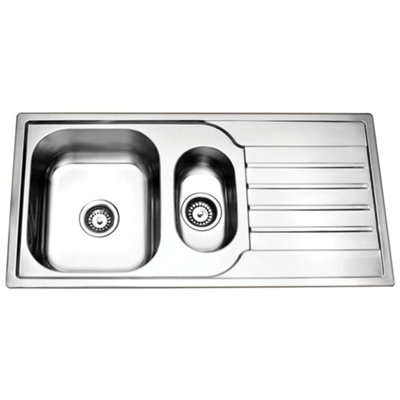 Astini Cagliari 1.5 Bowl Brushed 18/10 Stainless Steel Inset Kitchen ...