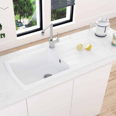 Astini Harrison 1.0 XL SMC Composite Kitchen Sink with Waste Kit, 1 ...