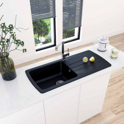 Astini Harrison 1.0 XL SMC Composite Kitchen Sink with Waste Kit, 1 ...