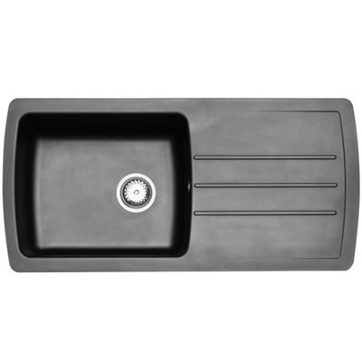Astini Harrison 1.0 XL SMC Composite Kitchen Sink with Waste Kit, 1 ...