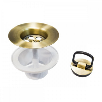 ASTINI, RAK, RANGEMASTER, CAPLE 65MM BRONZE BELFAST SINK PLUG WASTE