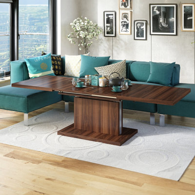 Aston 70 - 2 in 1 Extending Coffee / Dining Table - California Walnut