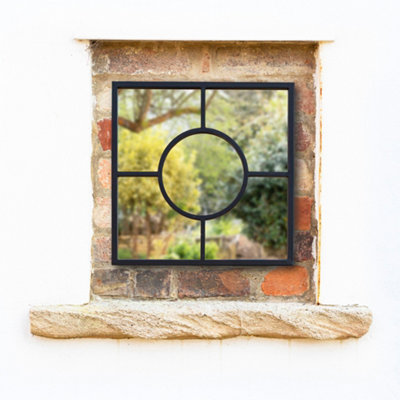 Aston & Wold by La Hacienda - Black Square Garden Mirror