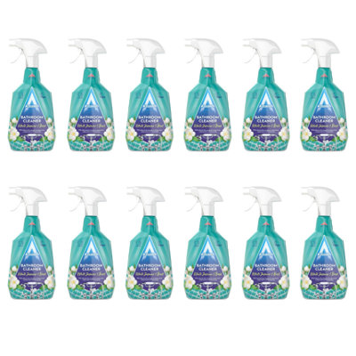 Astonish Bathroom Cleaner Spray White Jasmine & Basil 750ml (Pack of 12 ...