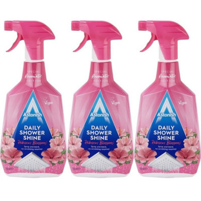 Astonish Daily Shower Shine Cleaner Hibiscus Blossom 750ml Pack of 3 ...