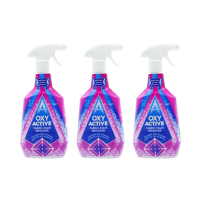 Astonish Oxy Active Fabric Stain Remover Spray, Pink Blossom 750ml - Pack of 3 | DIY at B&Q