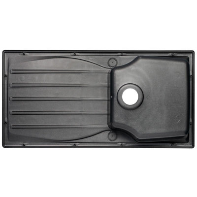 Astracast Sierra 1.0 Bowl Reversible Graphite Grey Kitchen Sink And ...