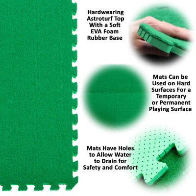 Astro Turf Tile Mat Interlocking for Sport/Lawn/Garden