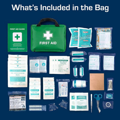 ATEK 90 Piece First Aid Kit Emergency Medical Bag Home Work Car Travel