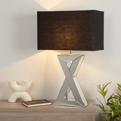 Athena Chrome Small Mirror Table Lamp
