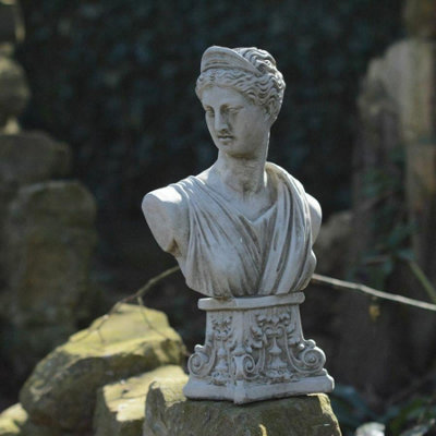 Athena' Greek Goddess Bust Garden Ornament | DIY at B&Q