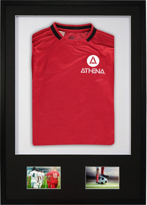 Athena Premium Wood DIY Sports Shirt Display 3D Mounted + Double ...