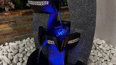 Athena Solar Powered Water Feature With Cover