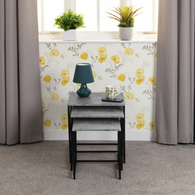 Athens Nest of Tables in Concrete Effect | DIY at B&Q