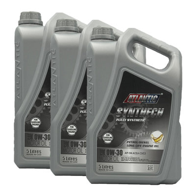 Atlantic 0W-30 Fully Synthetic Engine Oil API SN, ACEA C2,C3 VW 504/507 ...