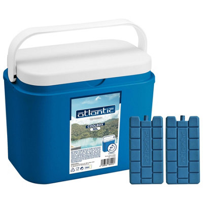 Atlantic Cool Box & Freezer Blocks Set - 10L - Blue