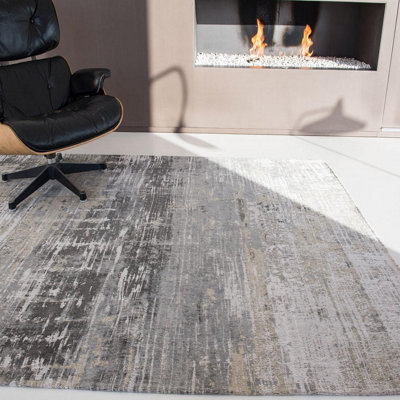 Atlantic Streaks 8716 Coney Grey Rug by Louis De Poortere - 280cm X ...