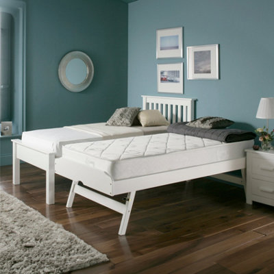 Atlantis White Wooden Guest Bed Including Underbed