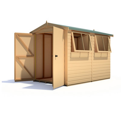 Atlas 9x6 DD Shiplap Multi-Functional Garden Shed