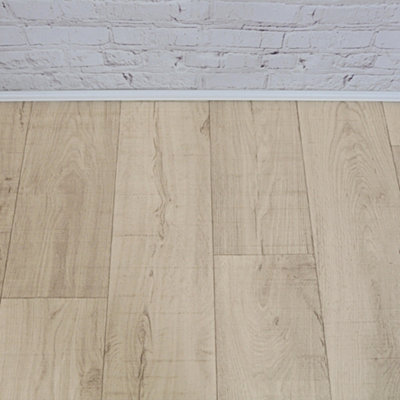 Atlas Beige Fair Oak Wood Vinyl Flooring 4m x 4m