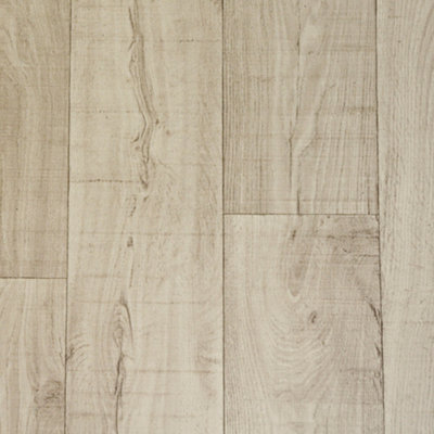 Atlas Beige Fair Oak Wood Vinyl Flooring 6m x 4m