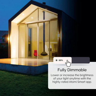 Atomi Smart WiFi Wall Light Sconce 2 Pack, Outdoor IP65 Waterproof LED ...