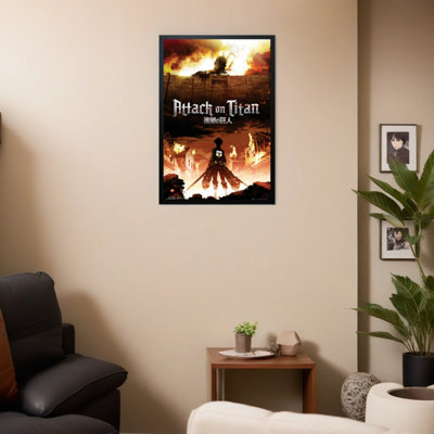 Attack On Titan Key Art 61 x 91.5cm Maxi Poster | DIY at B&Q