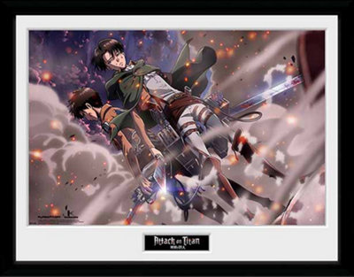 Attack On Titan Smoke Blast 30 x 40cm Framed Collector Print