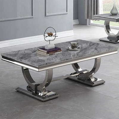 Audi 1.8m Pandora Marble Dining Table - Modern Luxury - 180 (W) 90 (D ...
