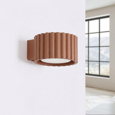 AURA aluminum mocca 1 Lights minimalist Wall lamps