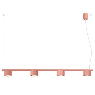AURA aluminum peach 4 Lights minimalist Chandeliers