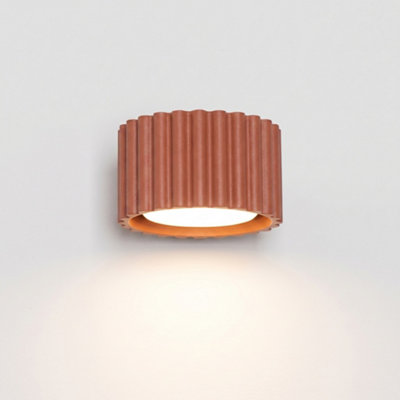 AURA aluminum red ochre 1 Lights minimalist Wall lamps